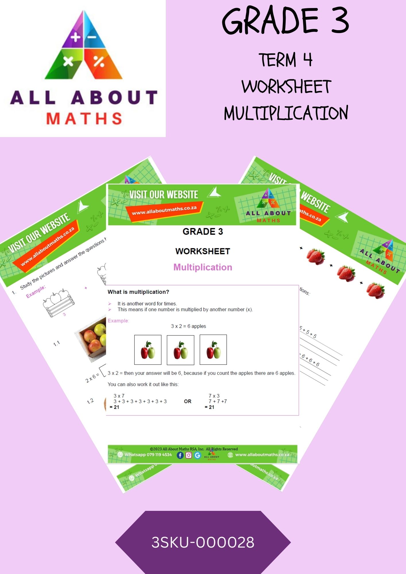 Grade 3 - Worksheet: Multiplication